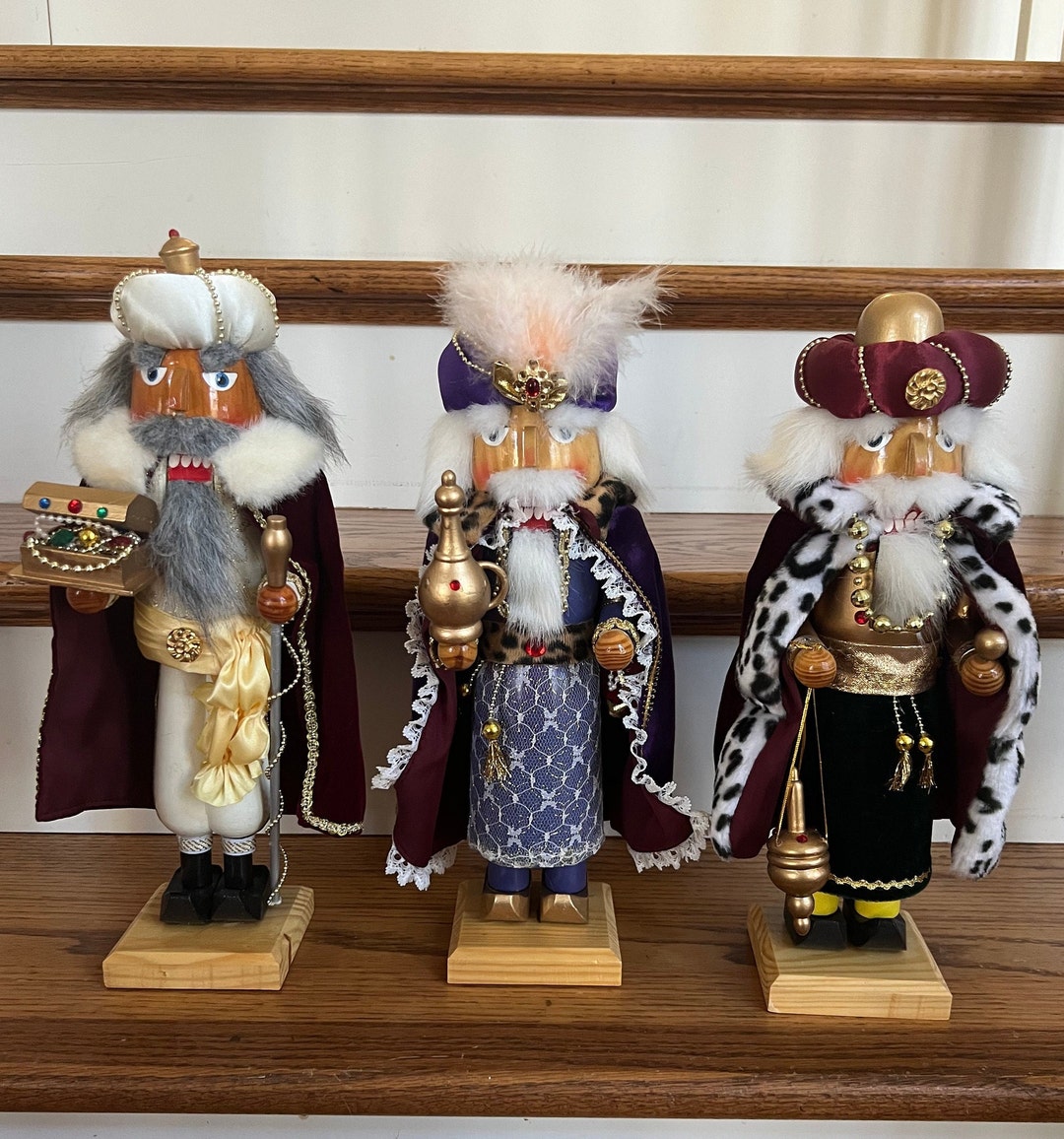 2002 Holiday Lane Wise Men Nutcrackers Set for Christmas 3 Pieces ...