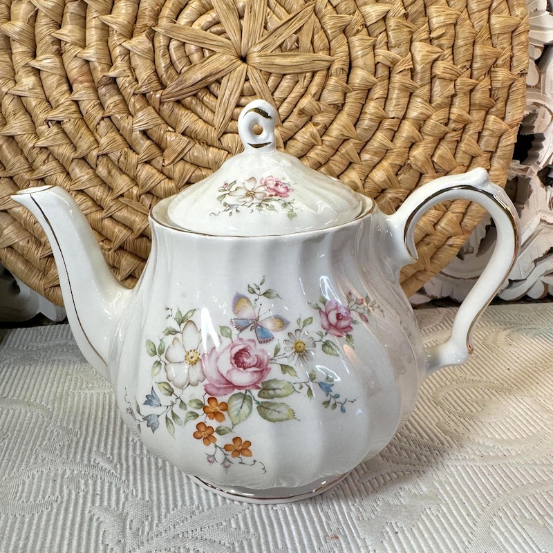 Pink Vintage Sadler Teapot - Etsy