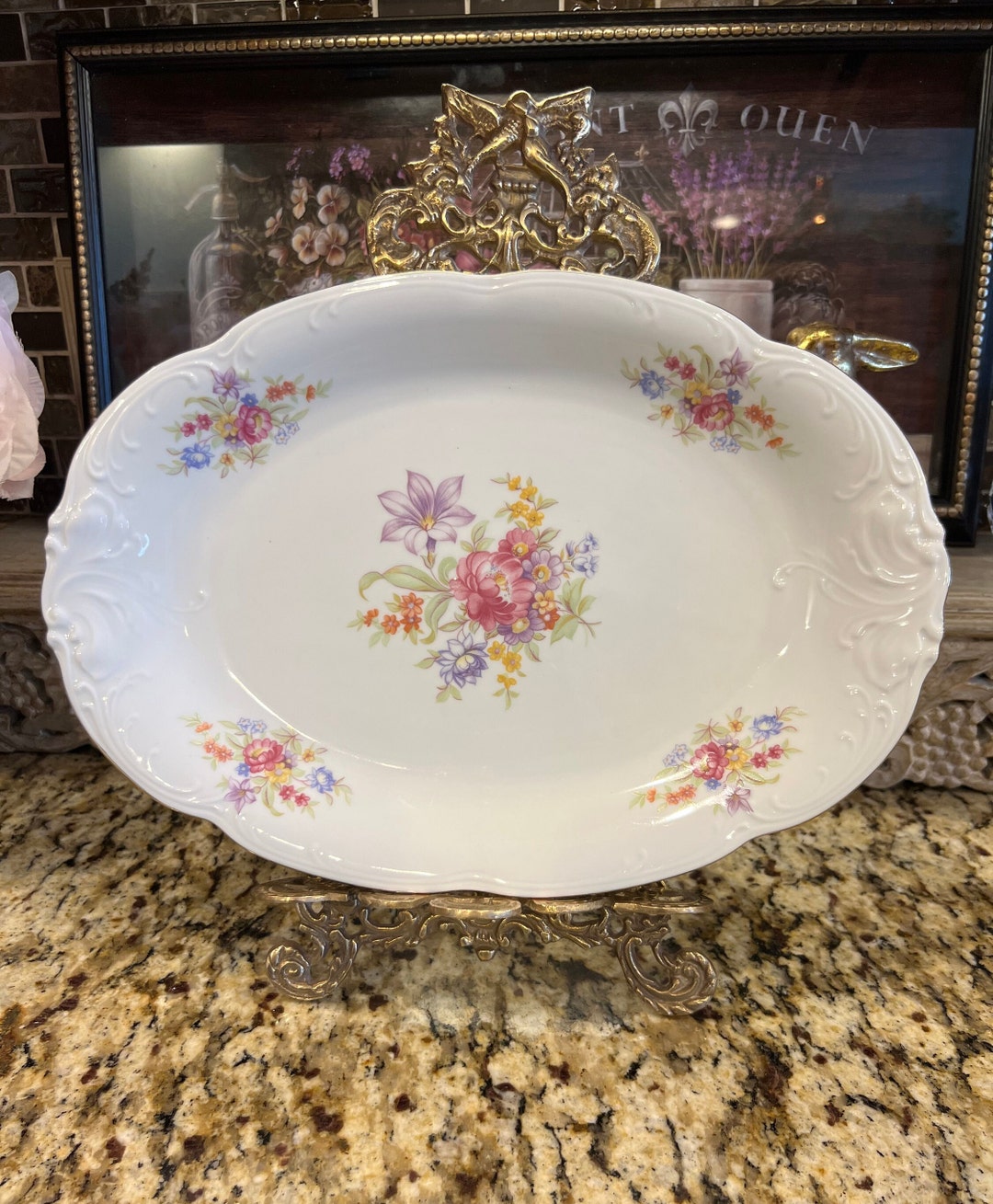 Oval Platter Vintage Royal Kent Collection Poland Serving Plate ...