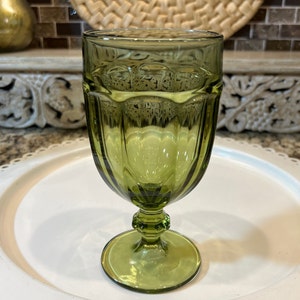 Libbey Duratuff Green Gibraltar Glasses Set of 2 Green Duratuff Water ...