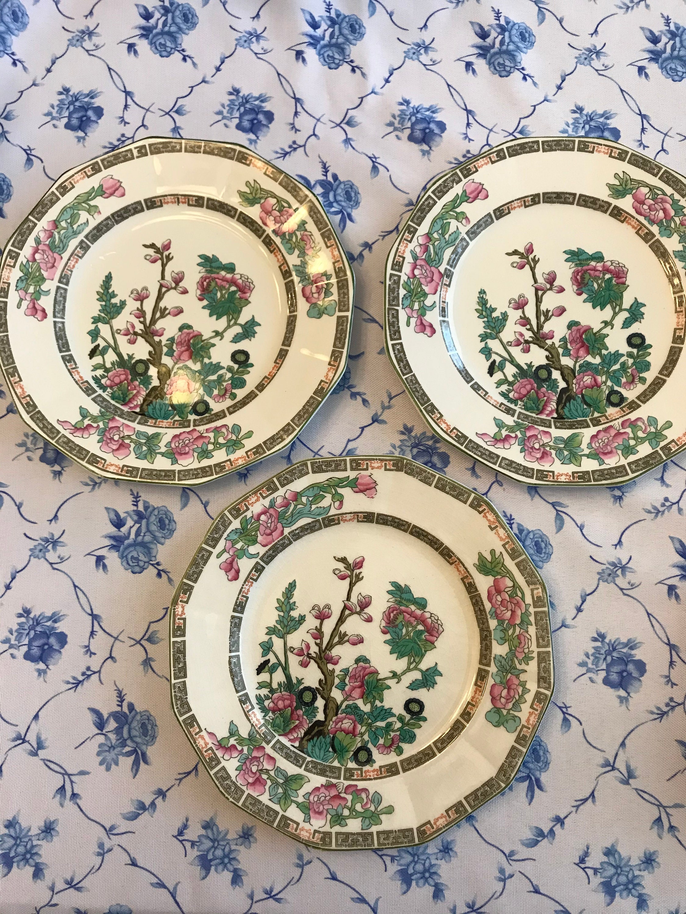 Indian Tree by Myott & Son Salad Plates - Set of 3 ~ Vintage ...