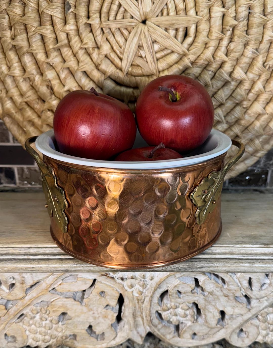 Vintage Teleflora Copper & Brass Planter Pot Vintage Copper Teleflora ...