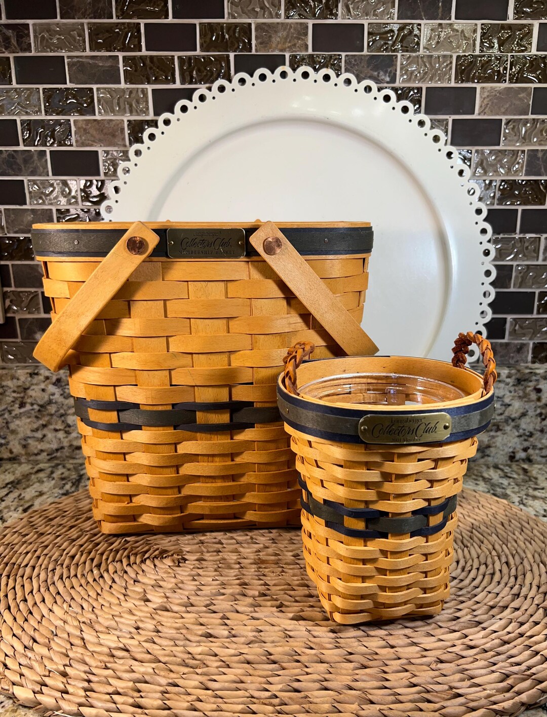 Set of 2 Longaberger Collectors Club Baskets ~ Longaberger Basket ...