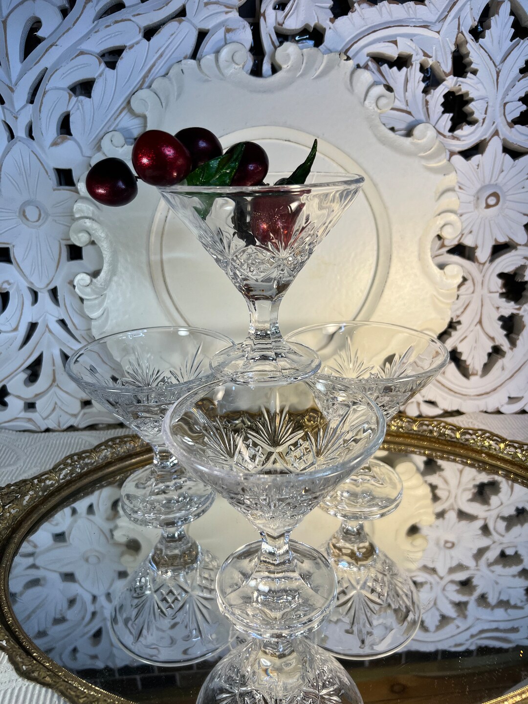 Shannon Crystal Dublin by Godinger Martini Glasses ~ Crystal Shannon ...