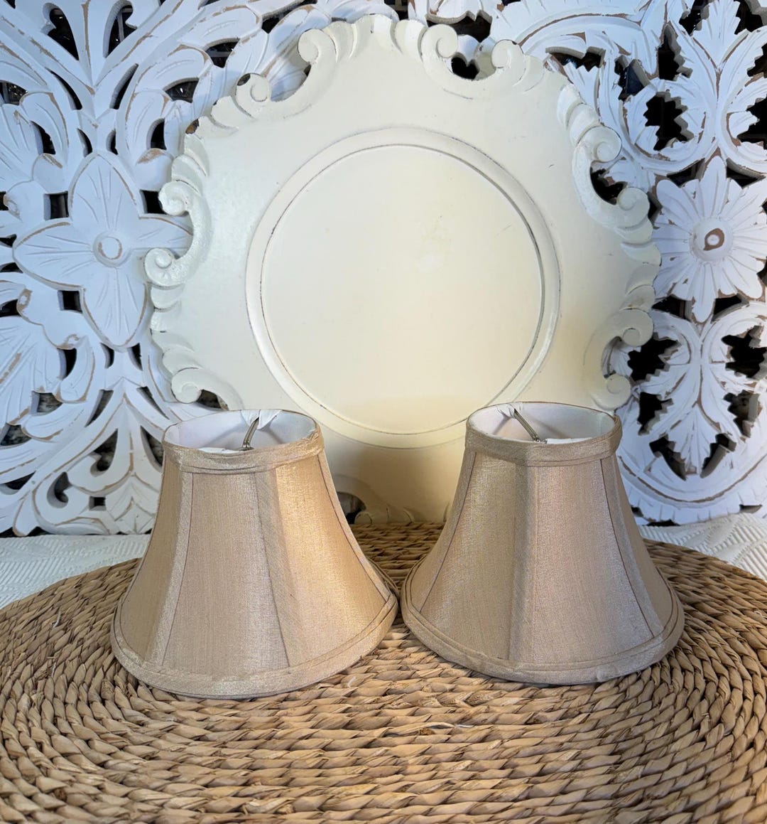 Light Gold Mini Lamp Shade Bell Shape Mini Lamp Shades - Etsy