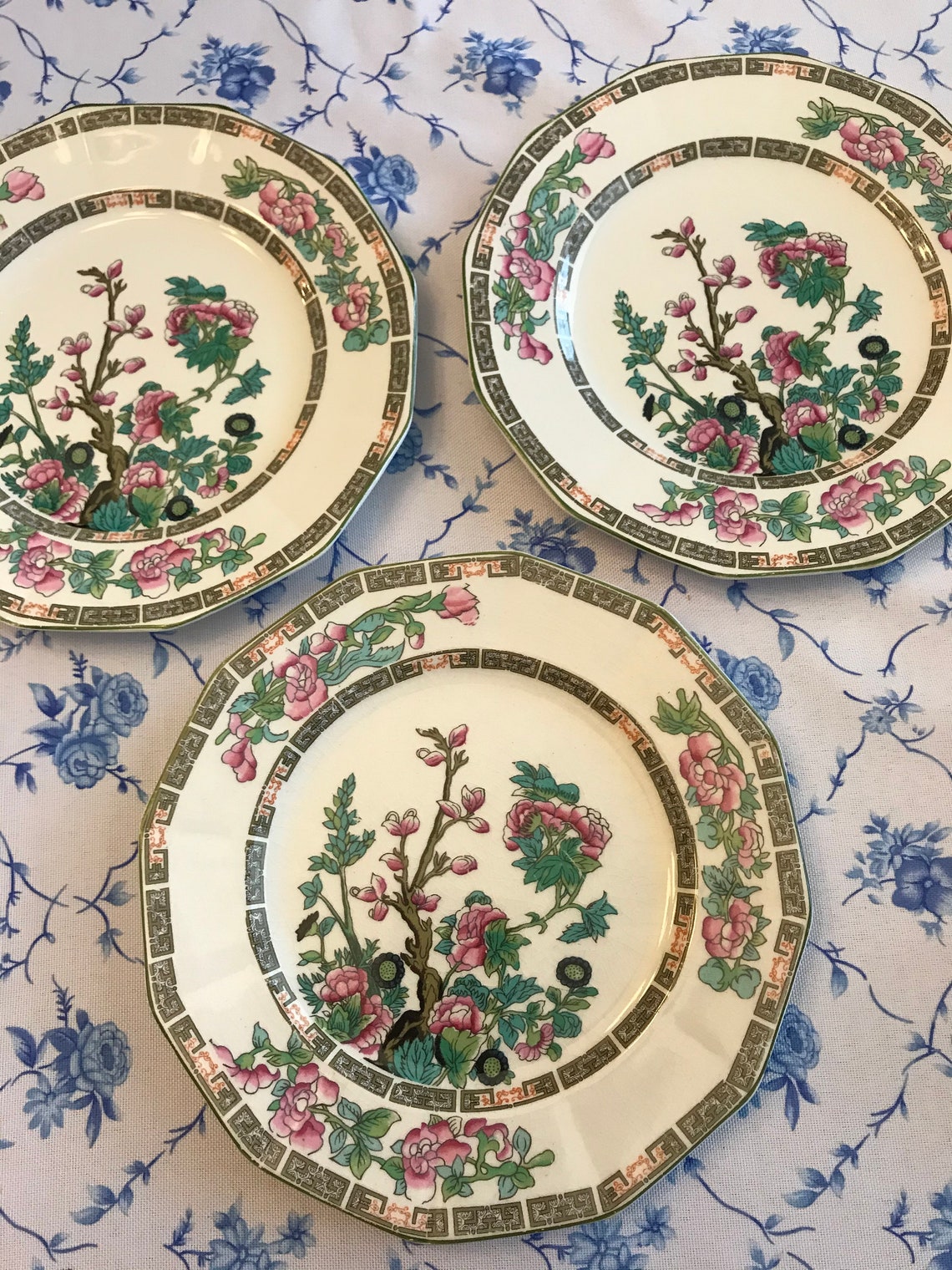 Indian Tree by Myott & Son Salad Plates Set of 3 | Etsy