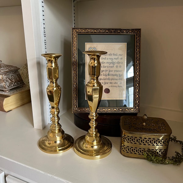 Baldwin Brass Candlesticks - Etsy
