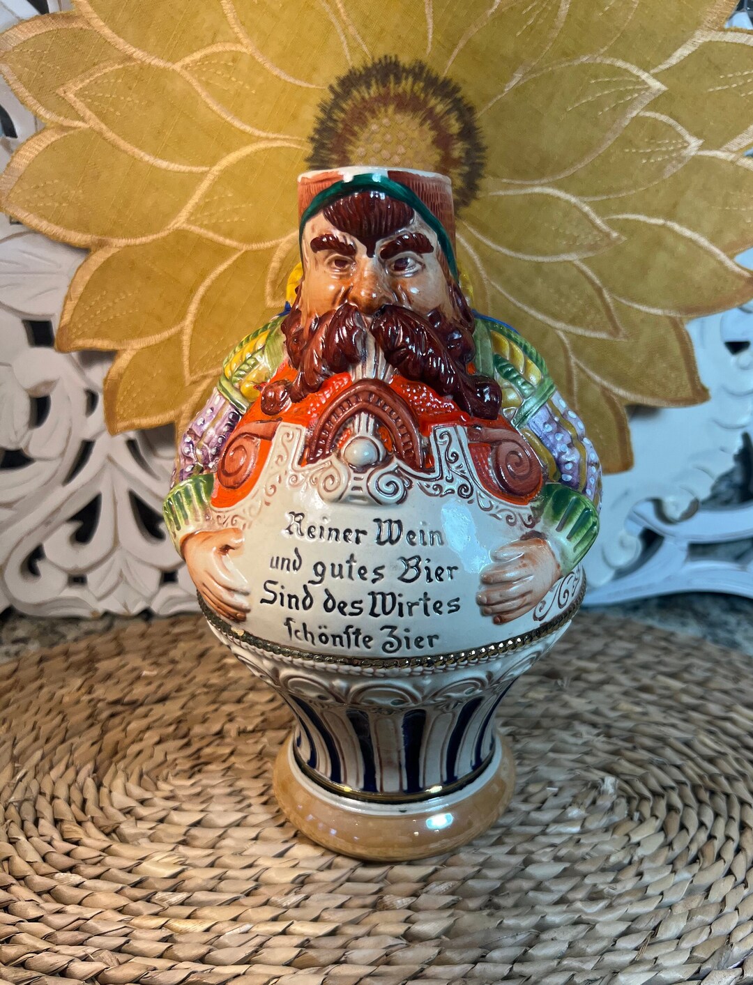 Gerz Original Hand Painted Pitcher ~ German Gerz Pitcher ~ German Beer ...