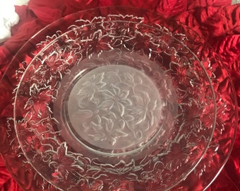 Vintage Fantasia Dinner Plates - Vintage Princess House Crystal ...