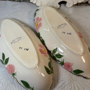 Vintage Franciscan Dessert Rose Relish Plates - Made in the USA ...