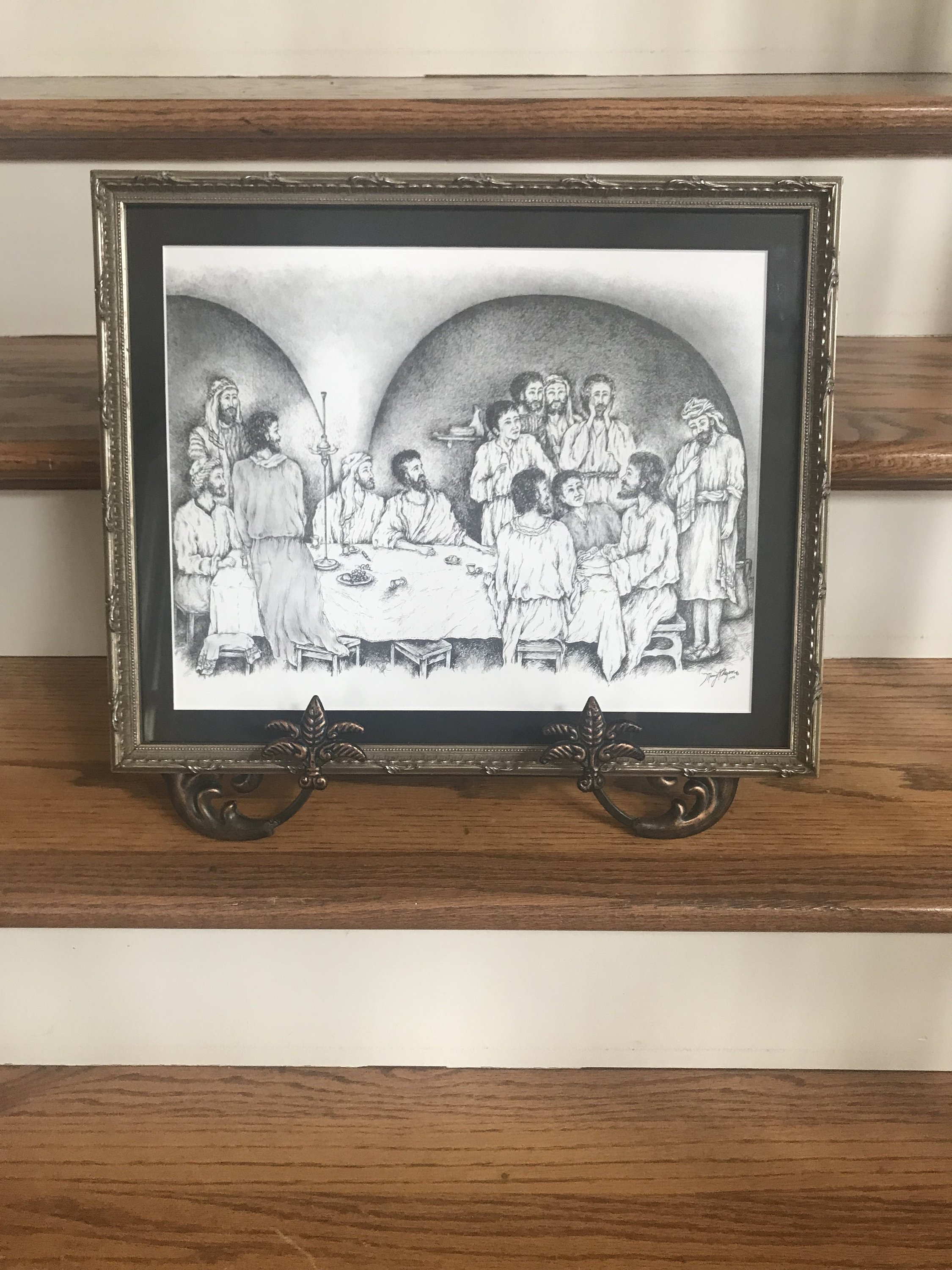 Last Supper Pencil Drawing Print Signed | Etsy