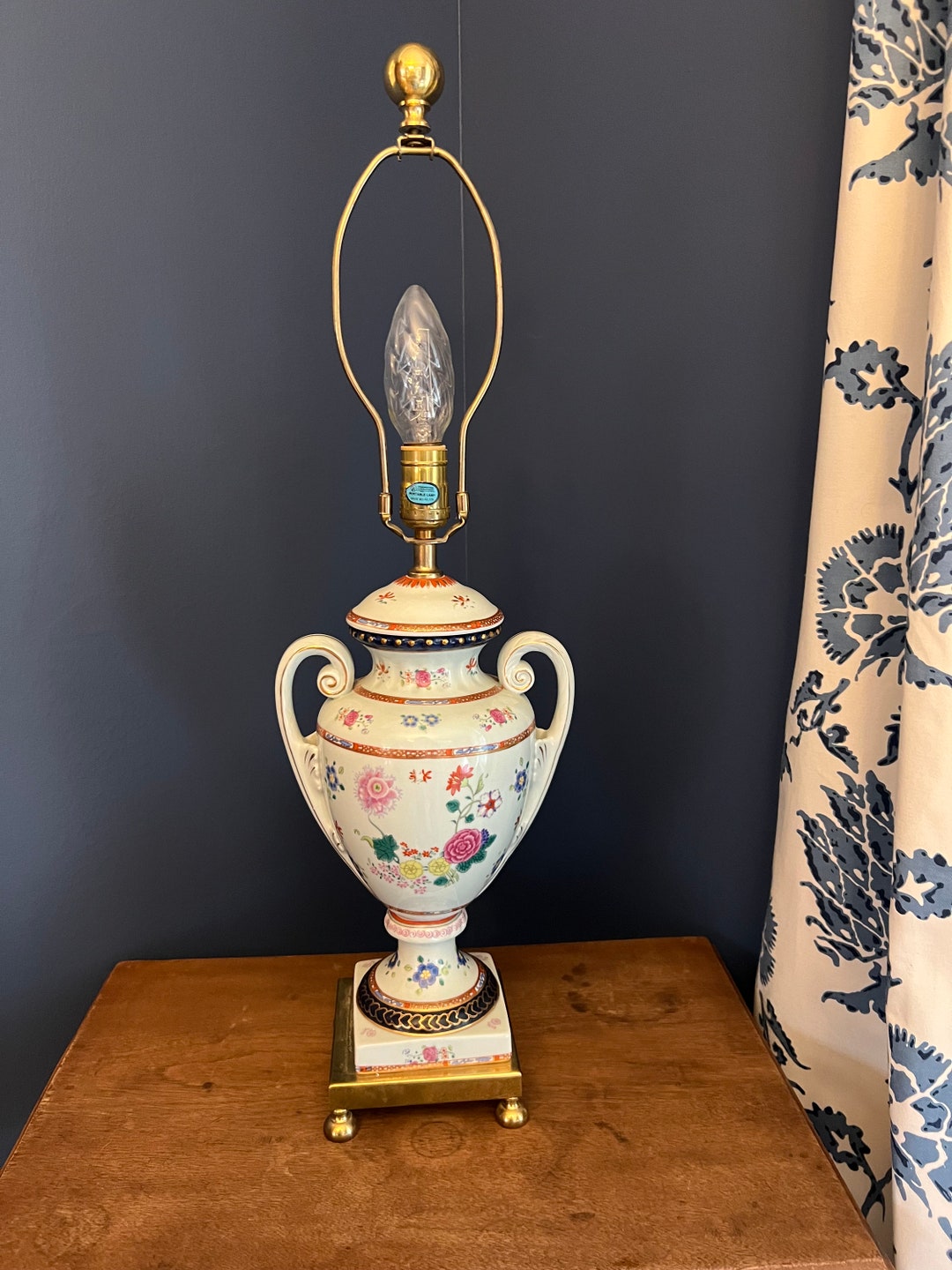 Vintage French Style Table Lamp French Urn Porcelain Lamp - Etsy