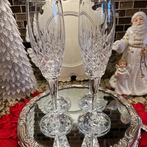Mikasa Coventry Crystal Champagne Toasting Flutes Set of 4 - Etsy