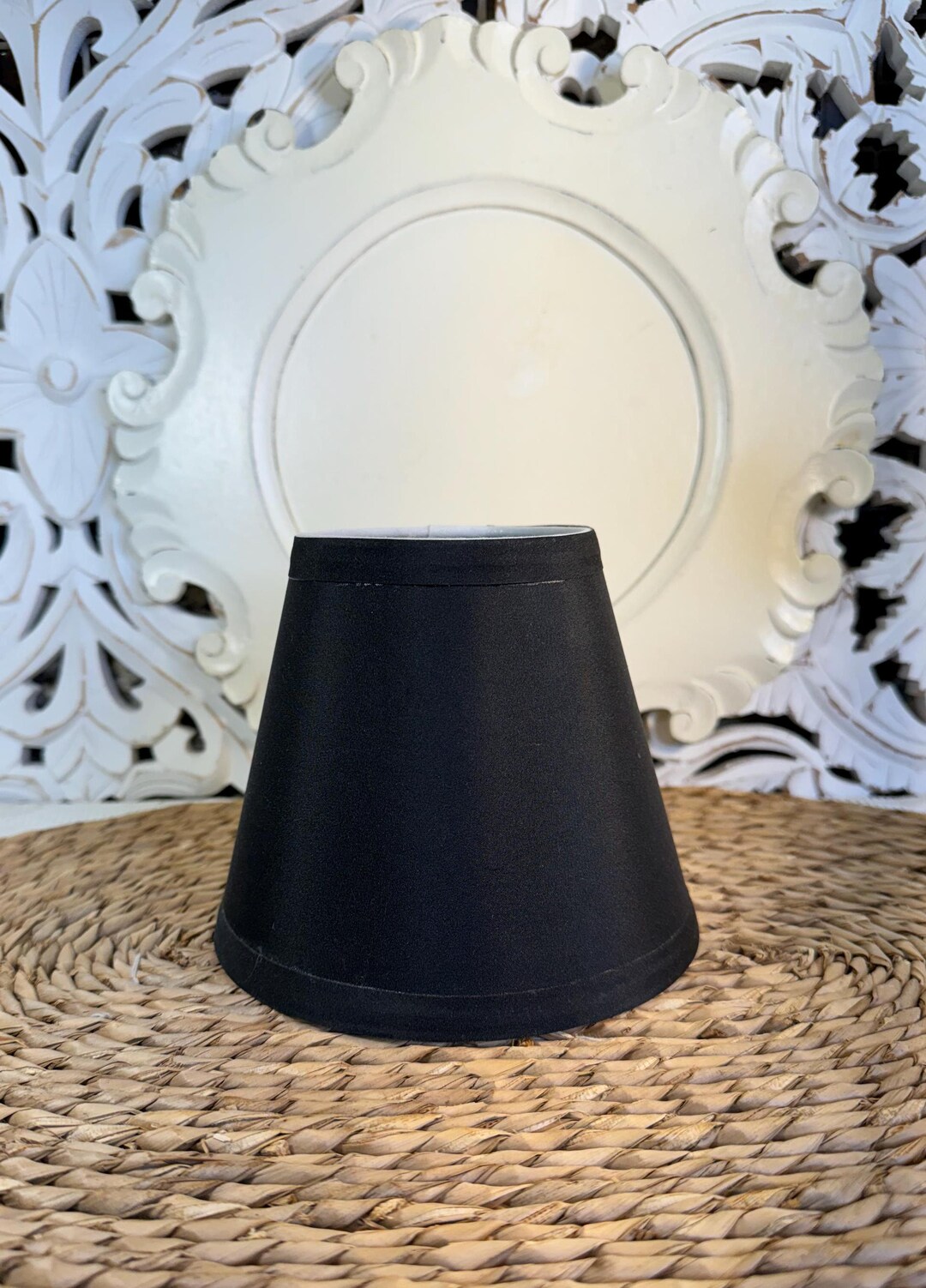 Black Satin Mini Lamp Shade Clip-on Mini Lamp Shades - Etsy