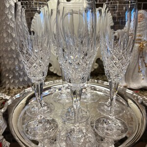 Mikasa Coventry Crystal Champagne Toasting Flutes Set of 4 - Etsy