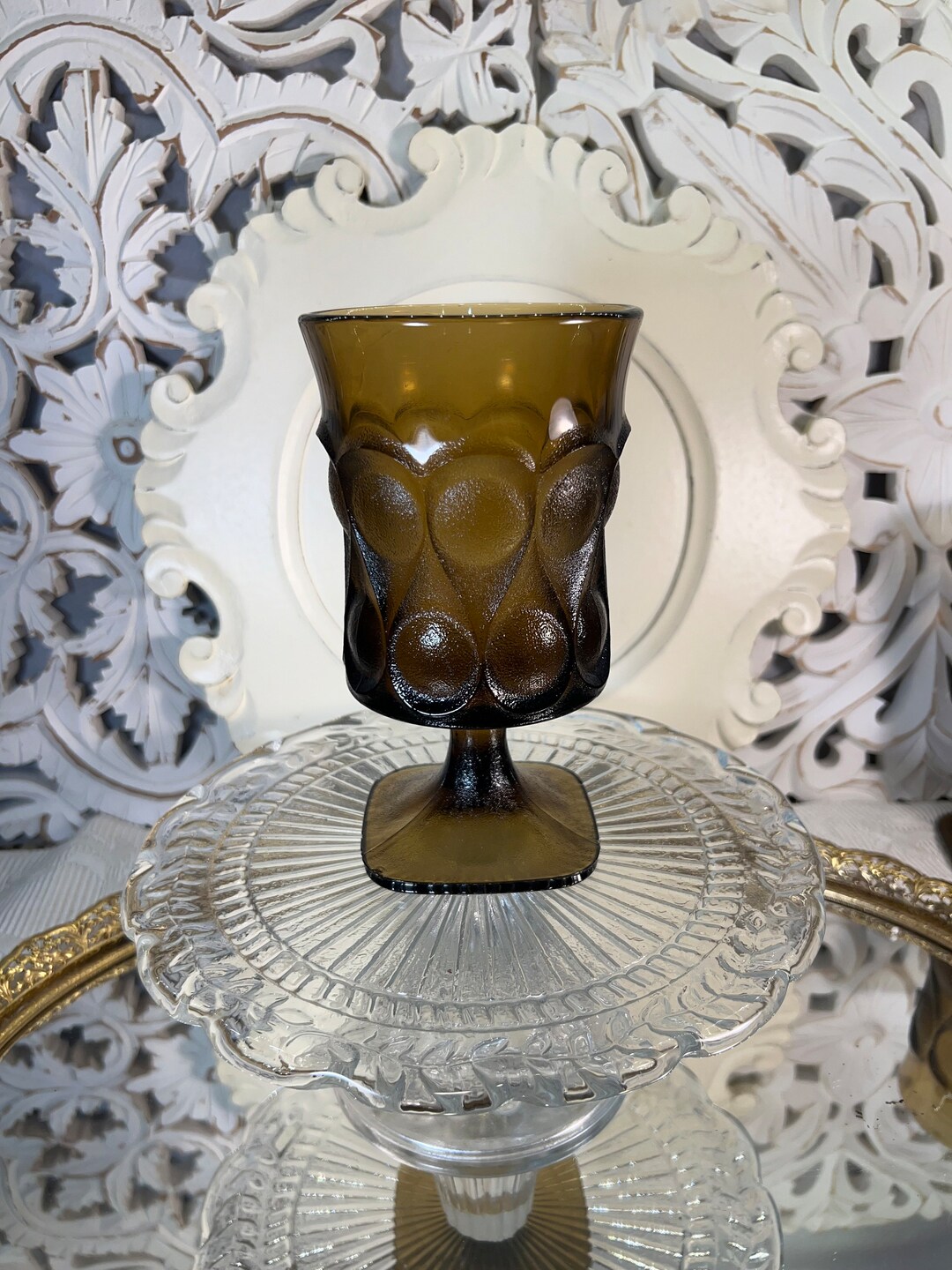 Vintage Noritake Spotlight - Walnut Brown - Wine Glasses - Set of 4 ...