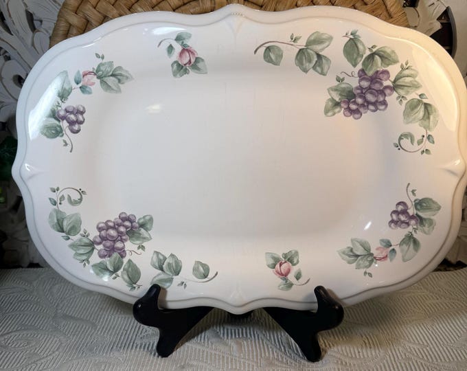 Pfaltzgraff Grapevine Serving Platter ~ Vintage Pfaltzgraff Grapevine ...