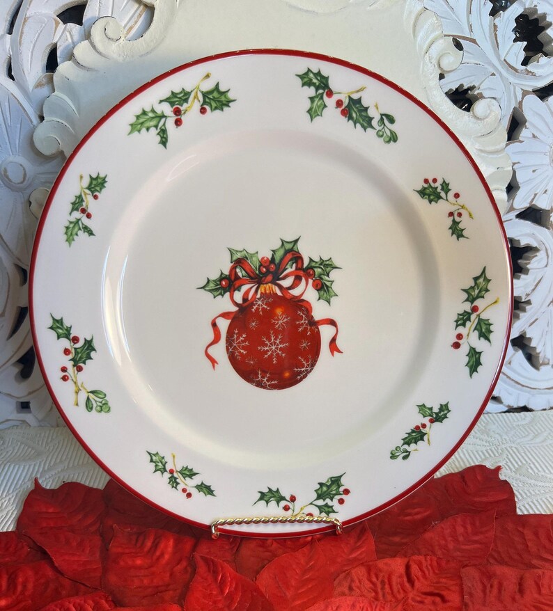 Christopher Radko Traditions Christmas Dinnerware Plates and Bowls ...