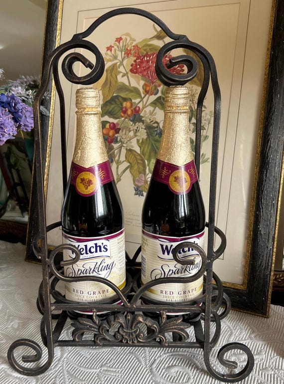 Wrought Iron Wine Bottle Holder HOMCOM 45 Bottle Black Modern Wine