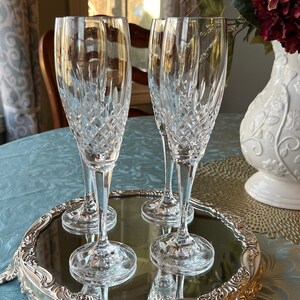 Mikasa Coventry Crystal Champagne Toasting Flutes Set of 4 - Etsy