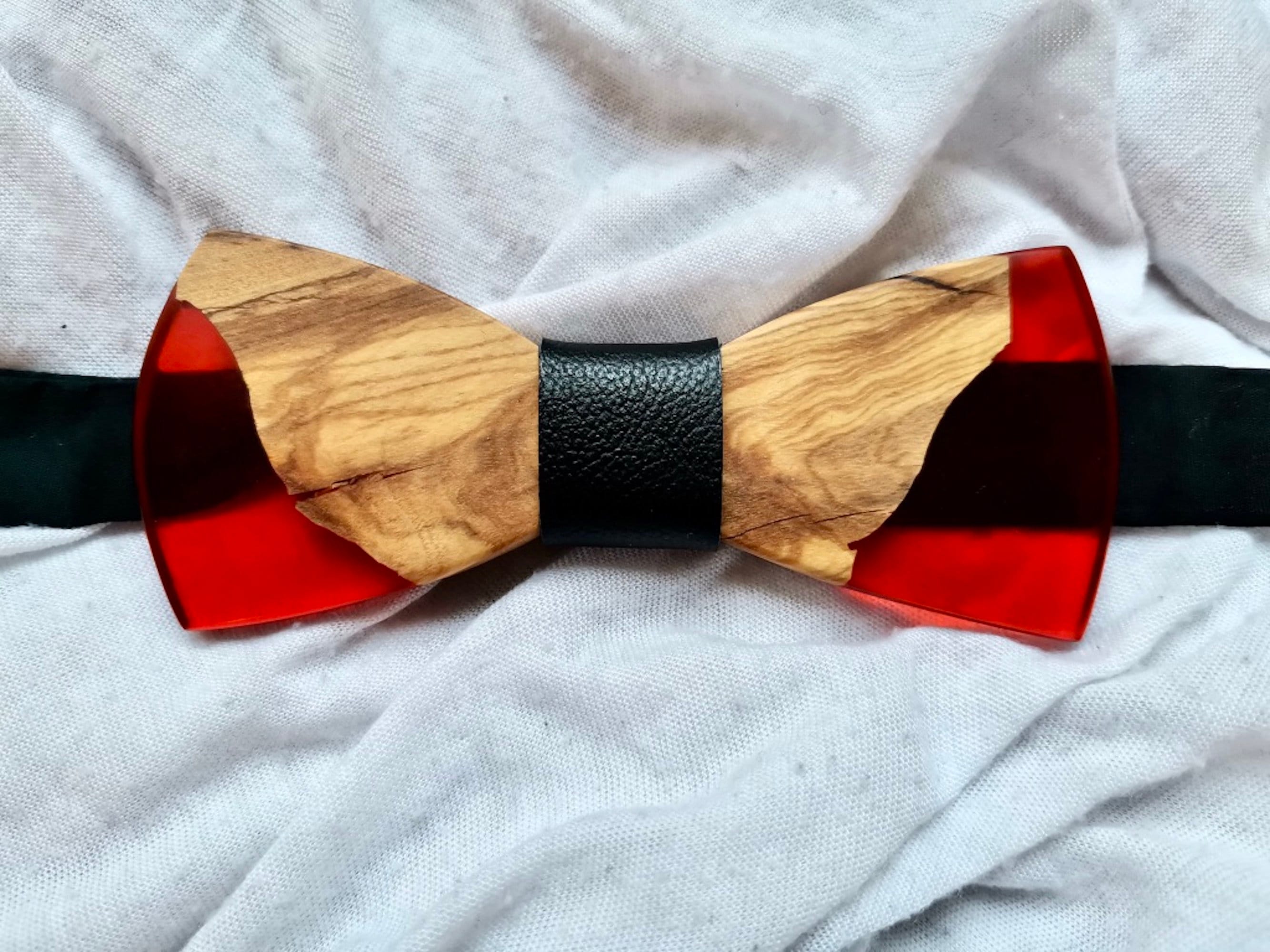 Unusual Bow Tie Made of Wood and Epoxy Resin, Unique Bow Tie, Original Bow Tie, Elegant Bow Tie ...