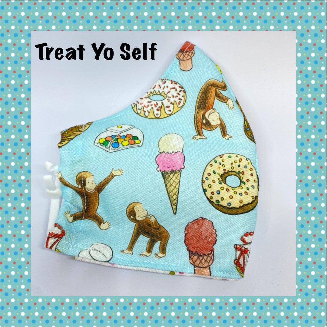 Curious George Face Masks Youth & Adult Sizes Monkey Elmo - Etsy