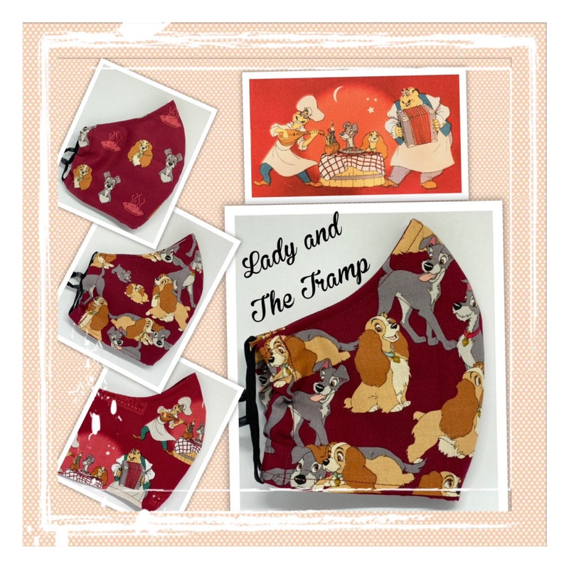 Lady Tramp Face Mask - Etsy