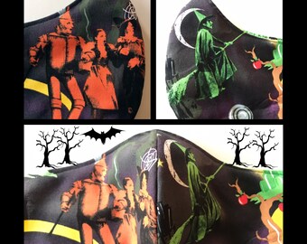 Wizard of Oz Face Masks Ruby Slippers Toto Wicked Witch | Etsy