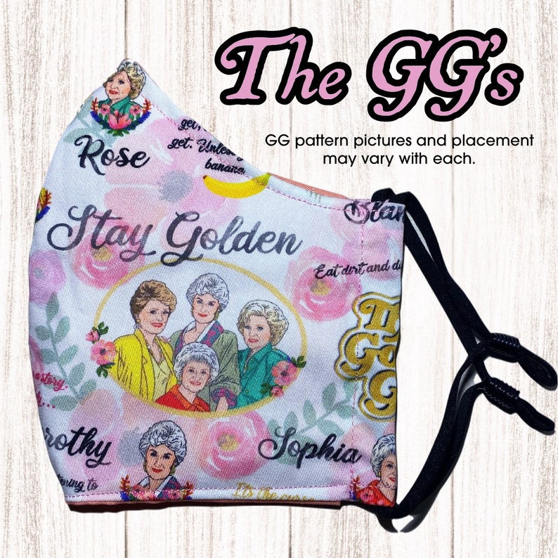 Golden Girls Face Masks Multiple Golden Girls Inspired Fabric - Etsy