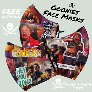 The Goonies Face Masks I Love the 80s Movie Nostalgia Adult | Etsy