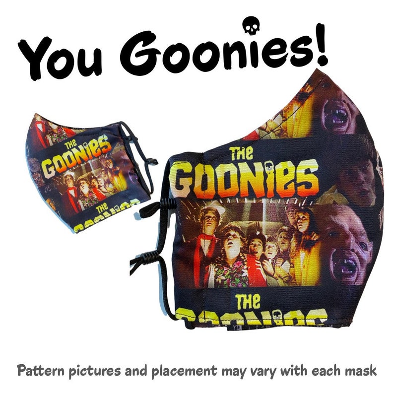 The Goonies Face Masks I Love the 80s Movie Nostalgia Adult - Etsy