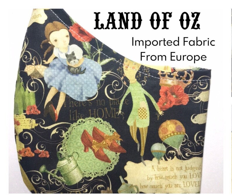 Wizard of Oz Face Masks Dorothy Gale Rainbows Wicked Witch - Etsy