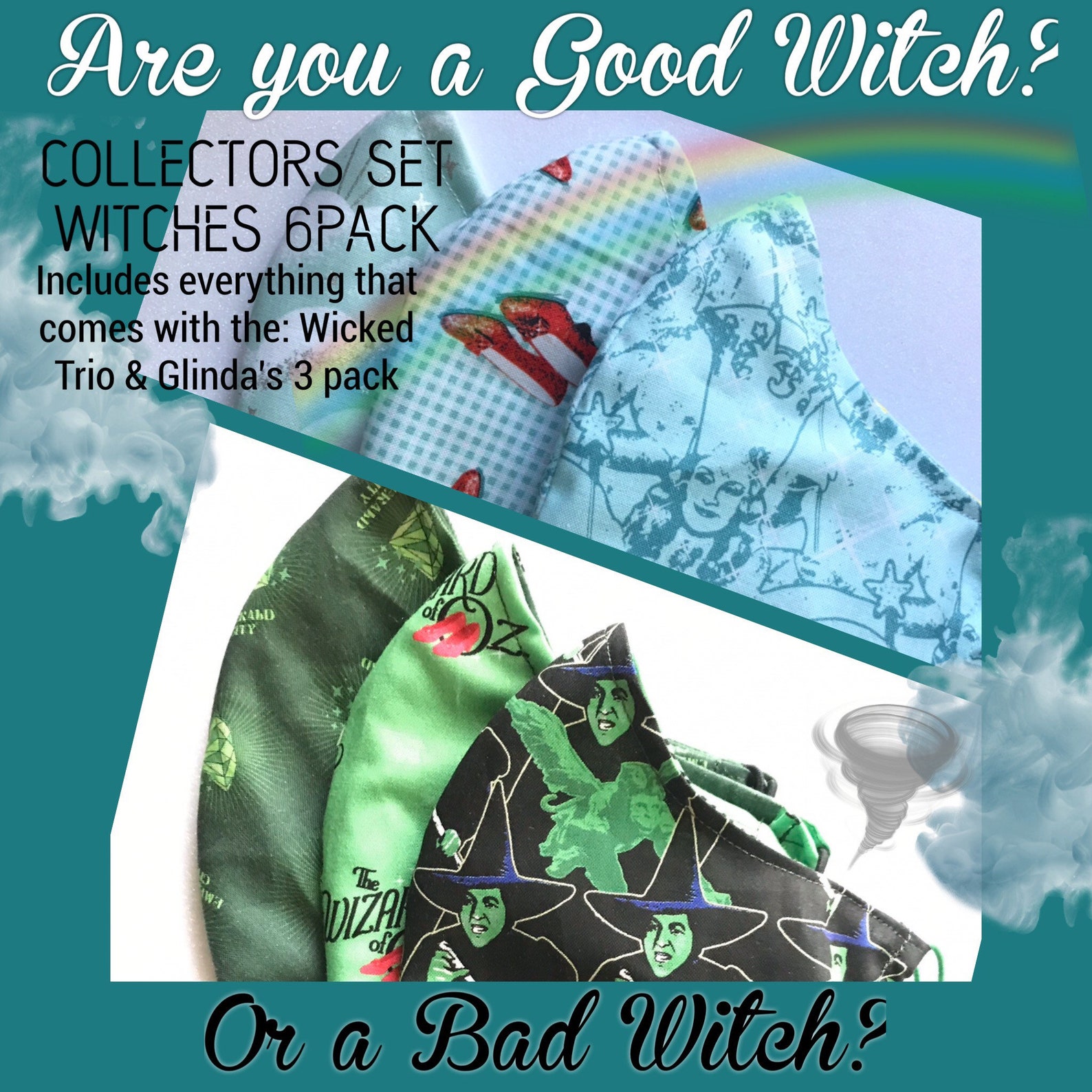 Wizard of Oz Face Mask W/ Filter Pockets Toto Villians - Etsy