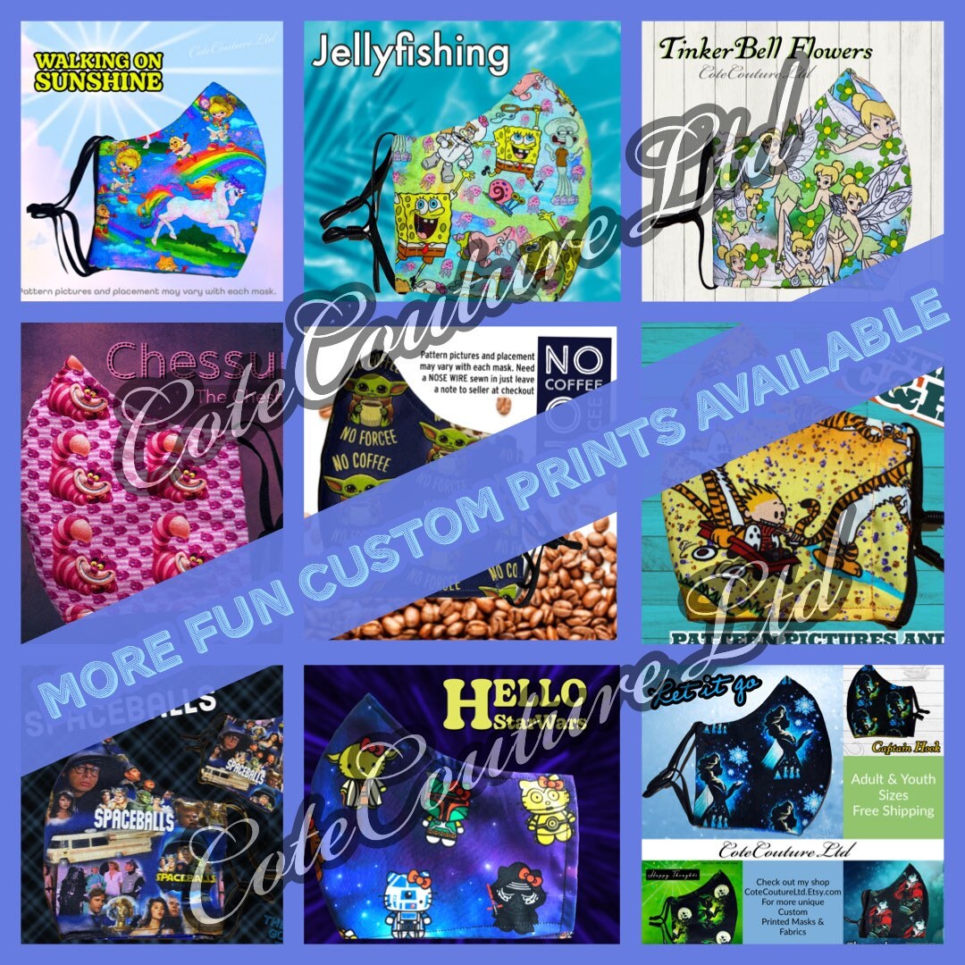 Minions Face Masks Adult and Kid Sizes Breathable Full - Etsy