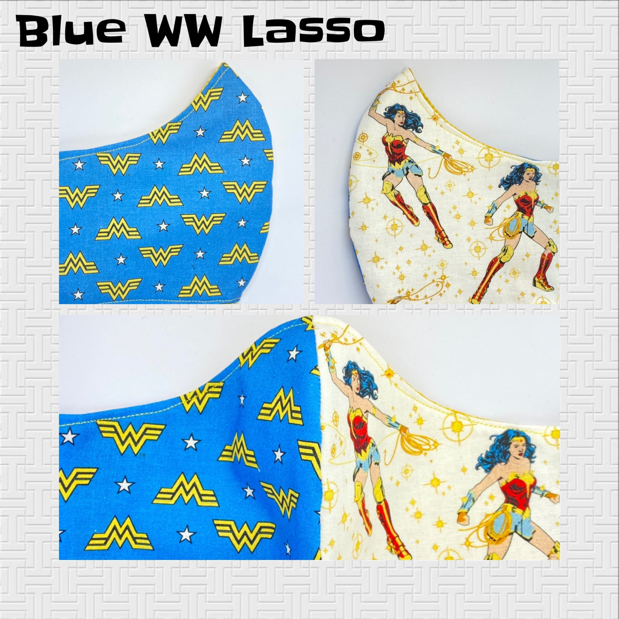 Wonder Woman & Rosie the Riveter Face Masks Super Hero Mask | Etsy