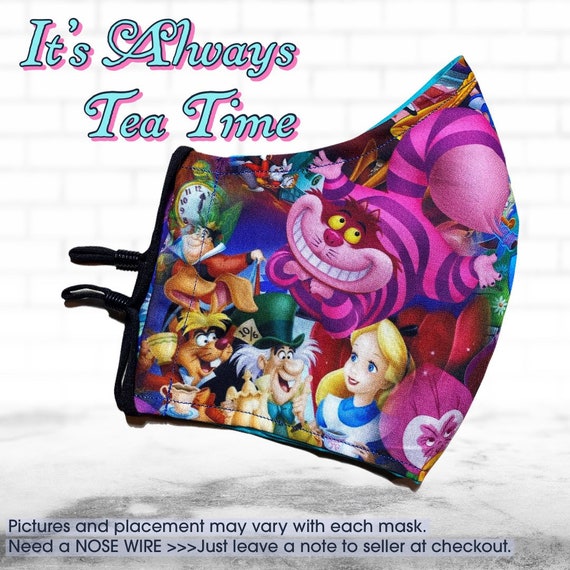 Alice in Wonderland Cheshire Cat Face Masks Various Custom | Etsy