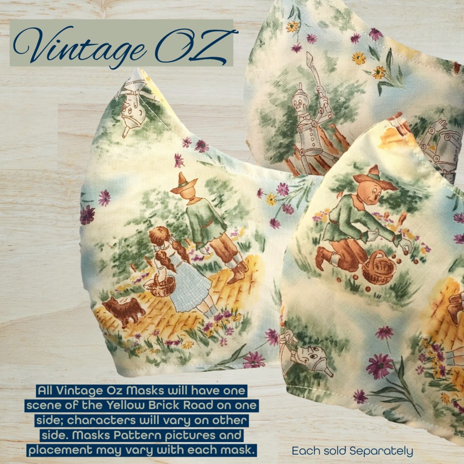 Wizard of Oz Face Mask W/ Filter Pockets Toto Villians | Etsy