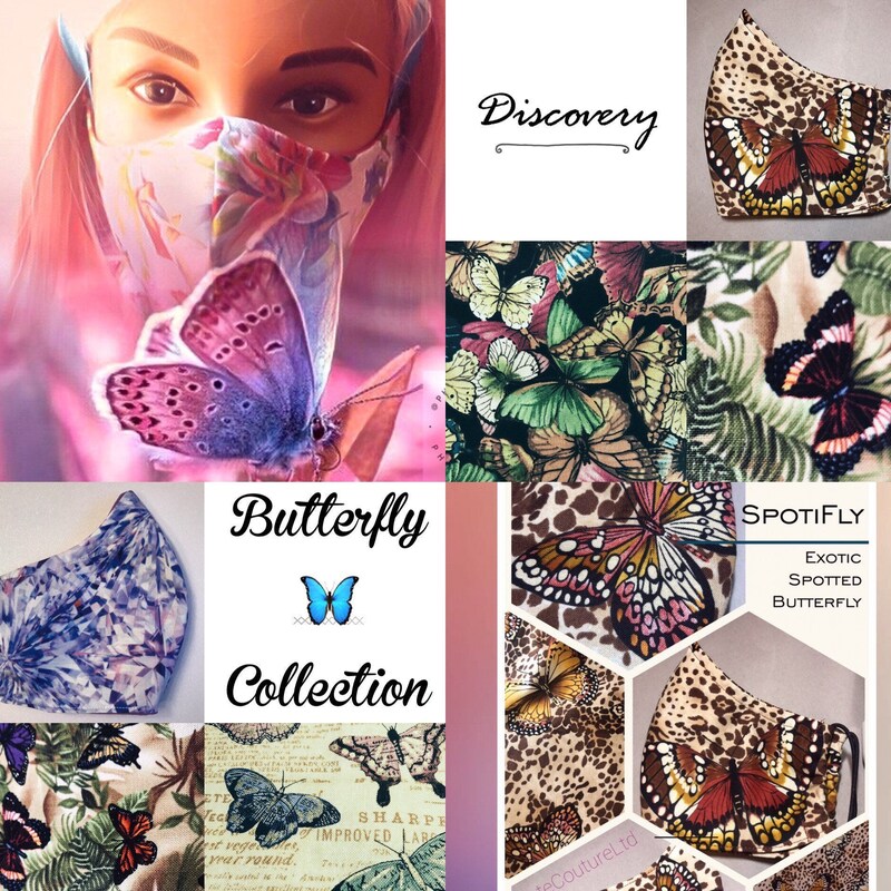Butterfly Face Mask - Etsy