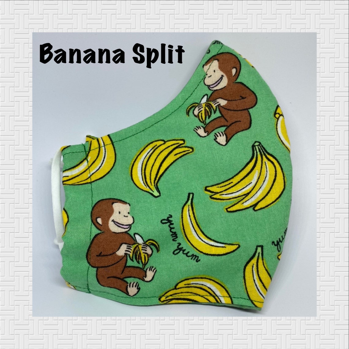 Curious George Face Masks youth & Adult sizes Monkey Elmo | Etsy