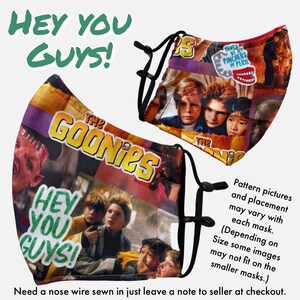 The Goonies Face Masks I Love the 80s Movie Nostalgia Adult | Etsy