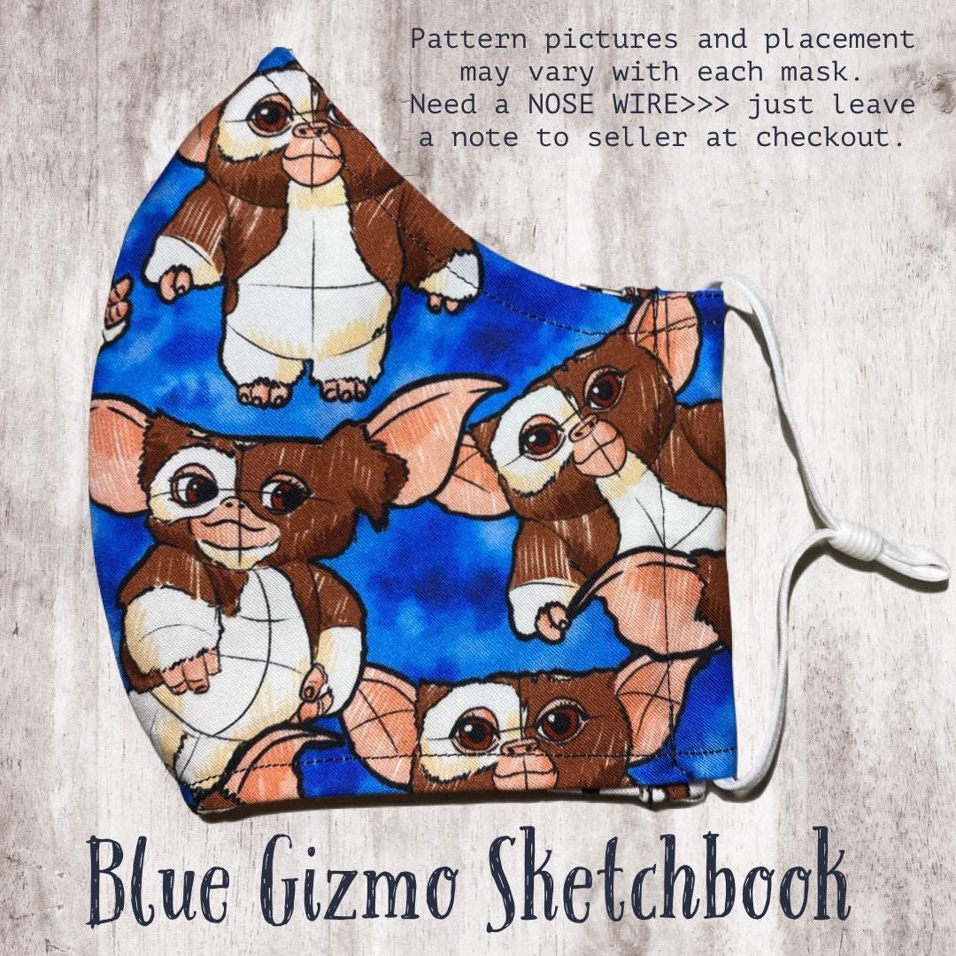 Gremlins E.T. 80s Movies Face Masks Gizmo Spike 1980s | Etsy