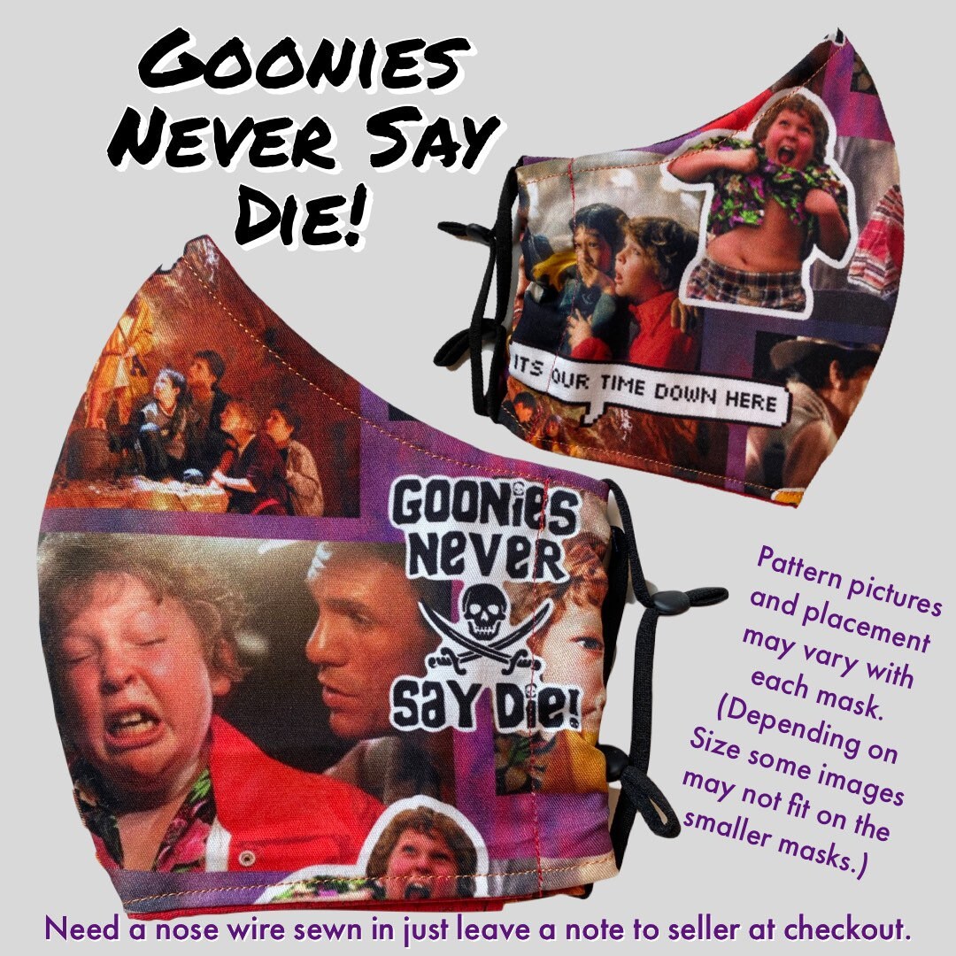 The Goonies Face Masks I Love the 80s Movie Nostalgia Adult - Etsy