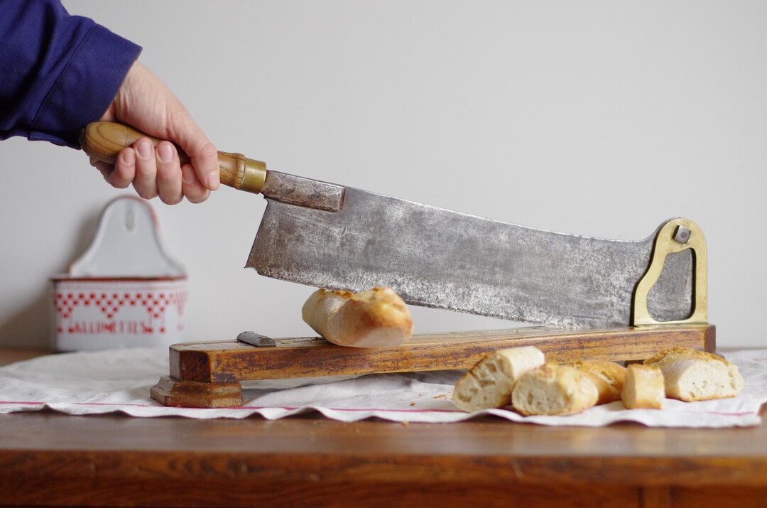 French Antique Baguette Cutter, Bread Knife Guillotine - Etsy