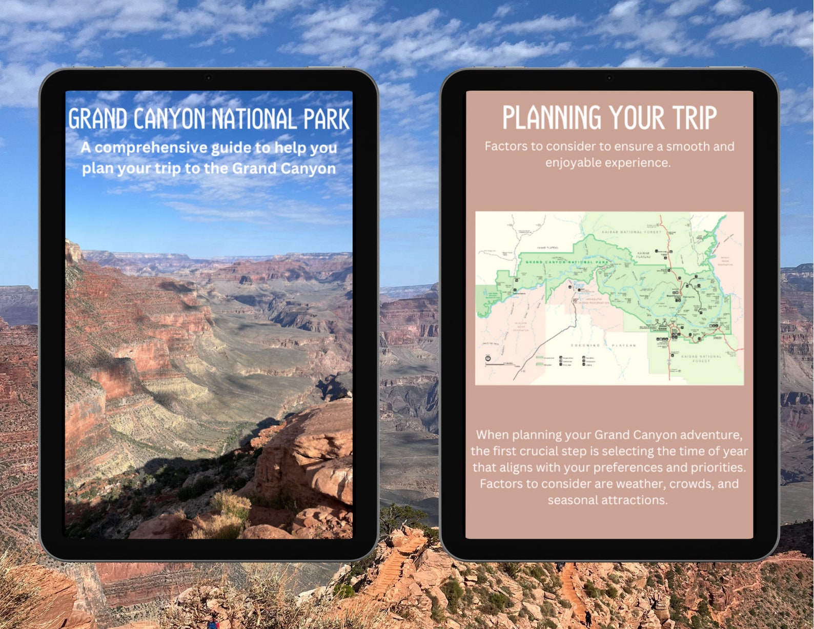 Grand Canyon National Park Guidebook, Visitors Tips Book, Travel ...
