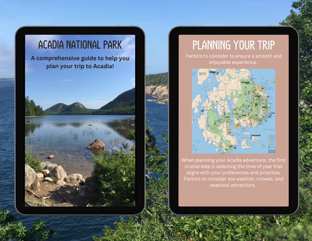 Acadia National Park Guidebook, Trip Planning Handbook, Travel Planner ...