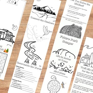 Kids Adventure Coloring Activity Pages, Printable Outdoor Fun Sheets ...