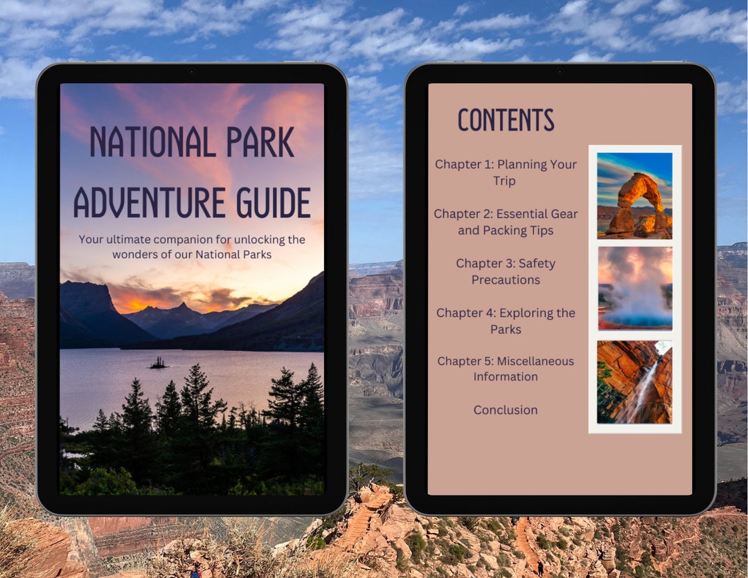 National Park Trips Guidebook With Maps & Tips, Outdoor Explorations ...