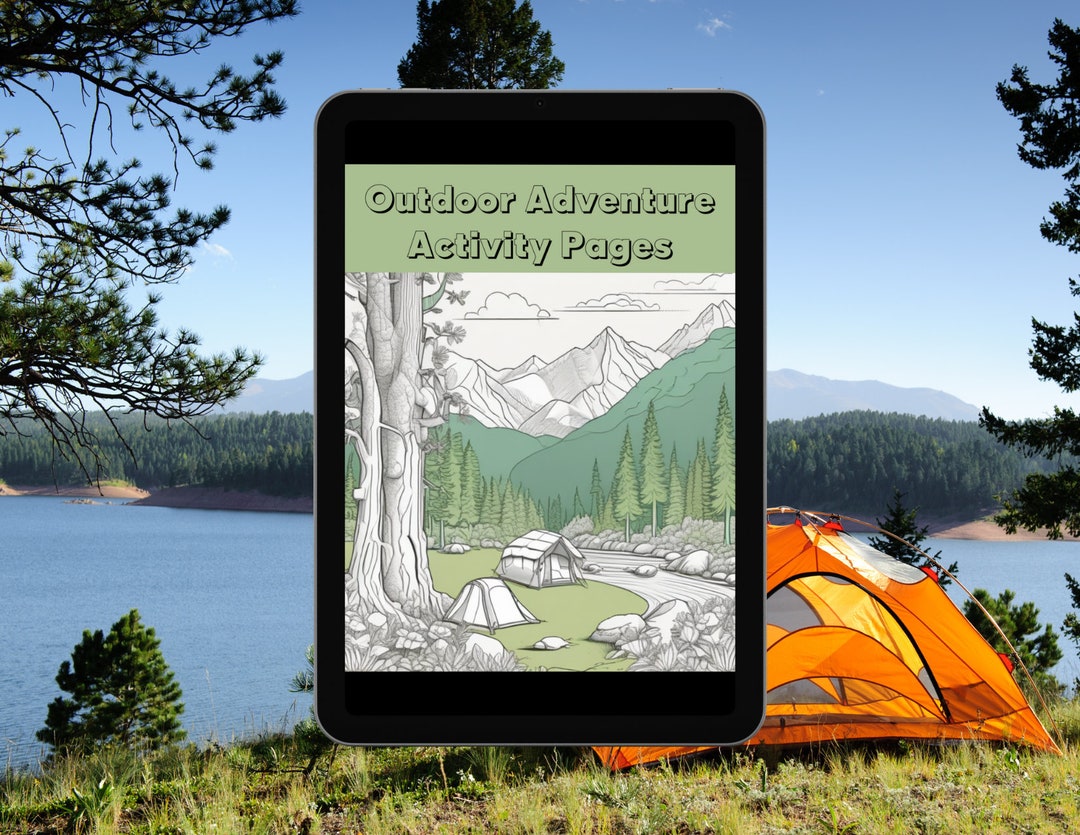 Kids Adventure Coloring Activity Pages, Printable Outdoor Fun Sheets ...