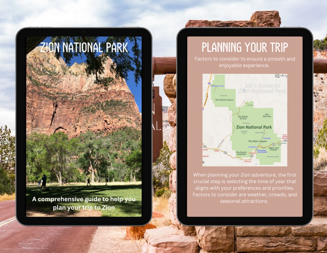 Zion National Park Guidebook Expert Tips Itinerary Adventure, Travel ...