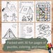 Kids Adventure Coloring Activity Pages, Printable Outdoor Fun Sheets ...